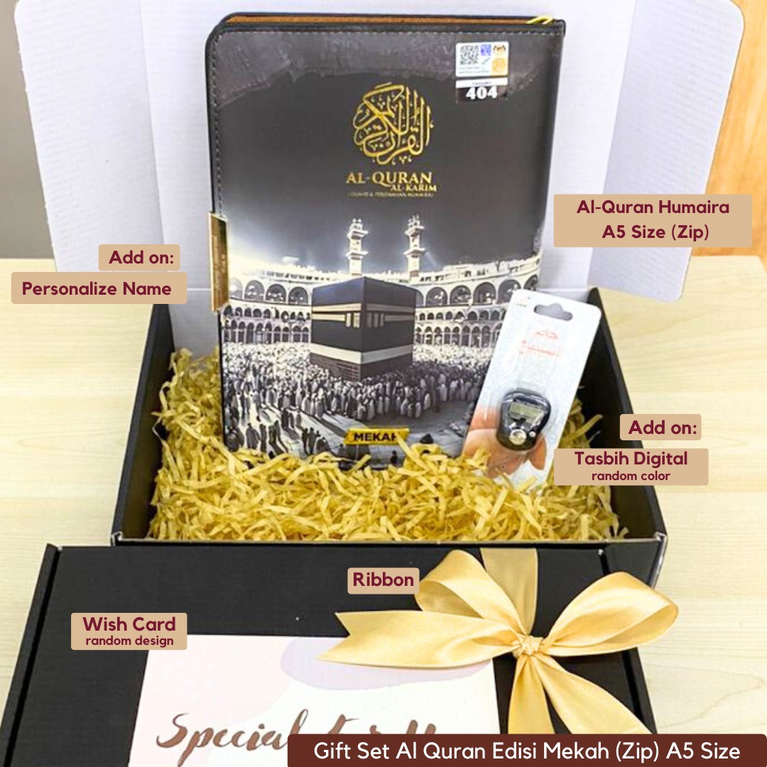 Gift Set Al Quran Humaira Edisi Mekah (Non Tag) with Gift Box